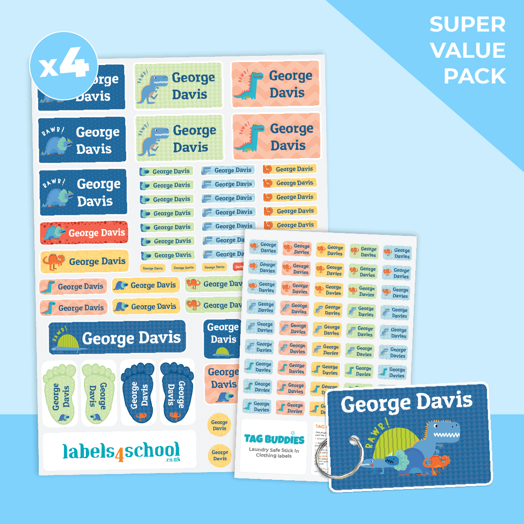 Colour Super Pack | 318 Personalised Name Labels | Labels4school ...