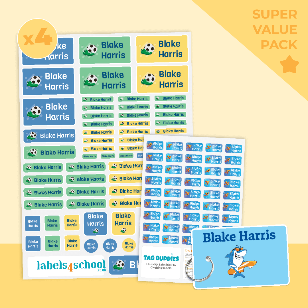 Colour Super Pack | 318 Personalised Name Labels | Labels4school ...