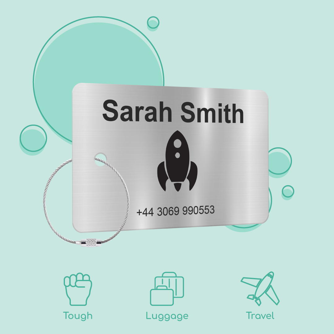 Durable name label bag tags for school and luggage | Labels4school UK ...