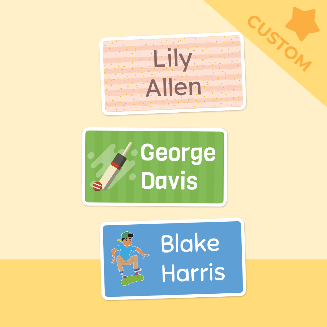 Colour Book Labels - Customise your own – Labels4School UK