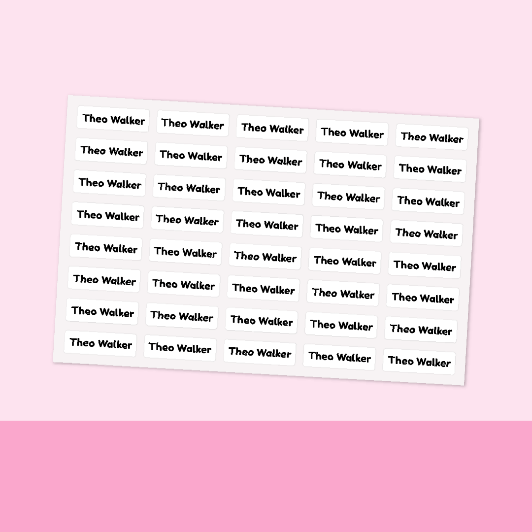 Micro Name Stickers | Durable, Multi Purpose, Waterproof – Labels4School UK