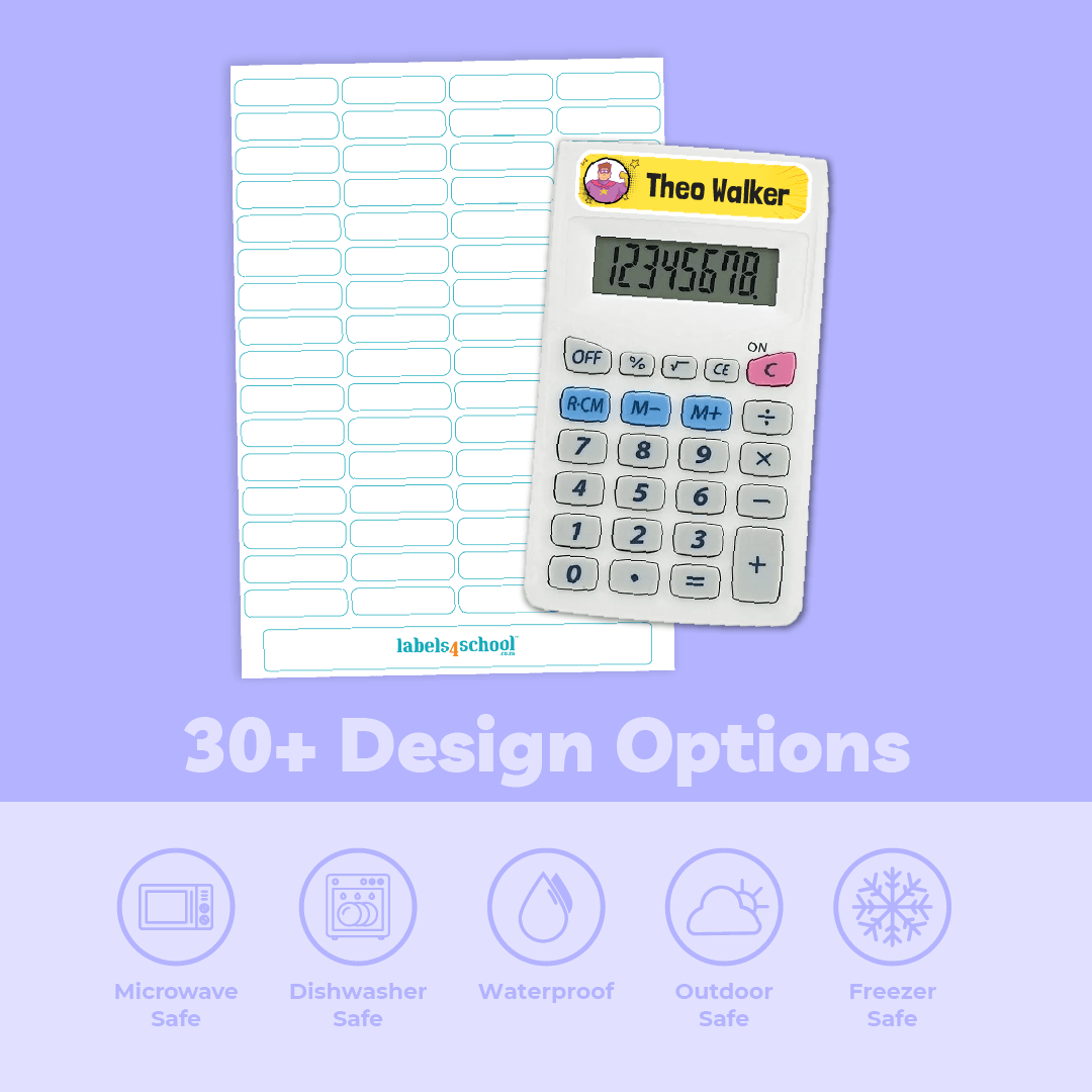 Colour Multi Purpose Labels | Durable, Waterproof | Labels4school UK ...