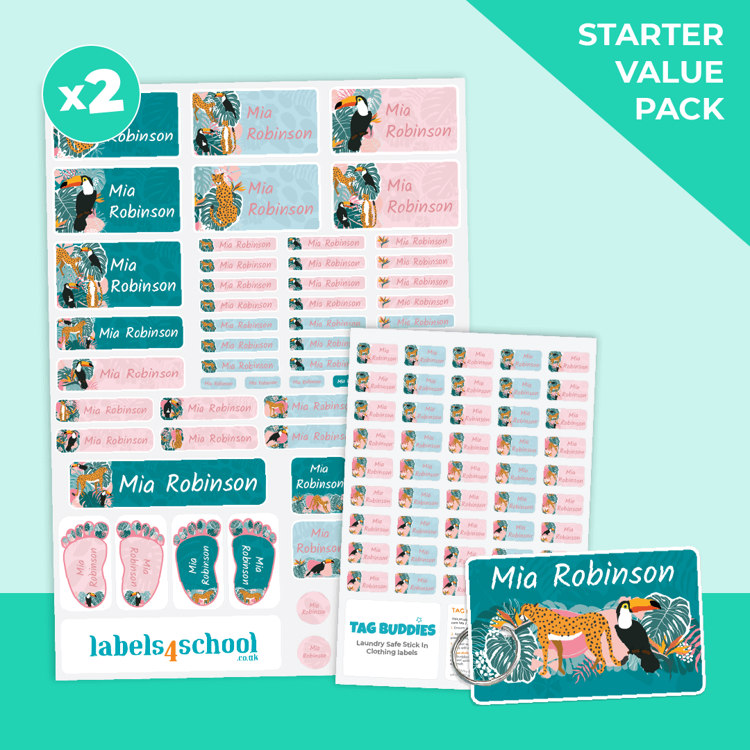 School Starter Pack | 159 Personalised Name Labels | Labels4school ...