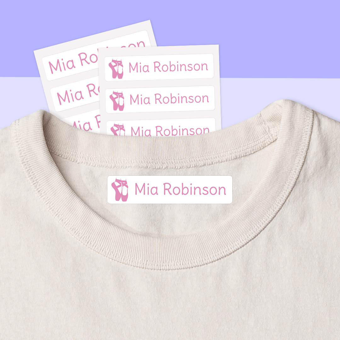 Baby Pink Iron on Clothing Name Labels | Durable & washing machine safe ...