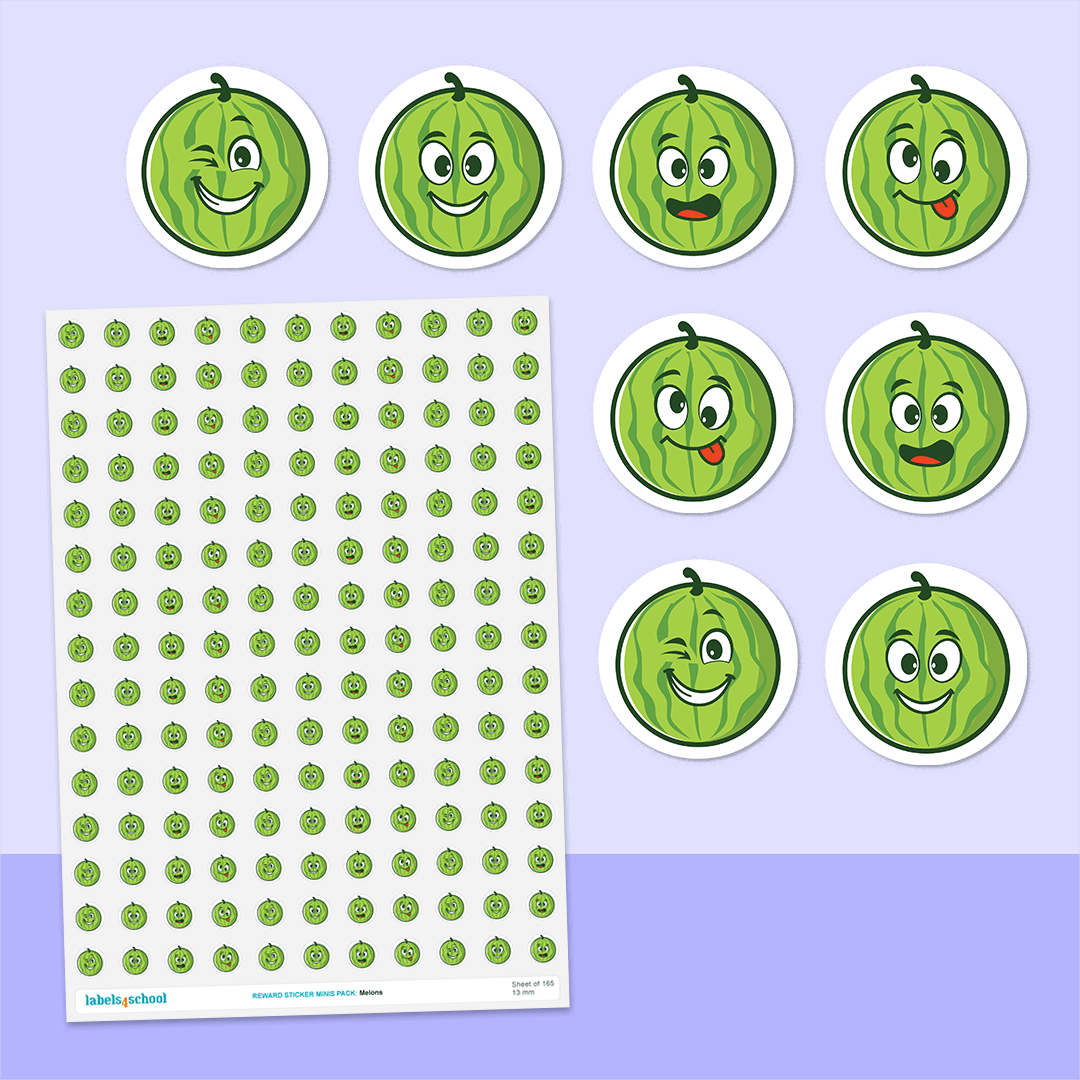 Melons - Mini Reward Stickers 165 pack | Labels4school UK ...
