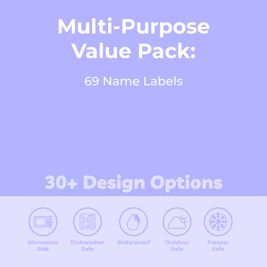 Name labels - Designer Themes | 69 Labels | Labels4school UK ...