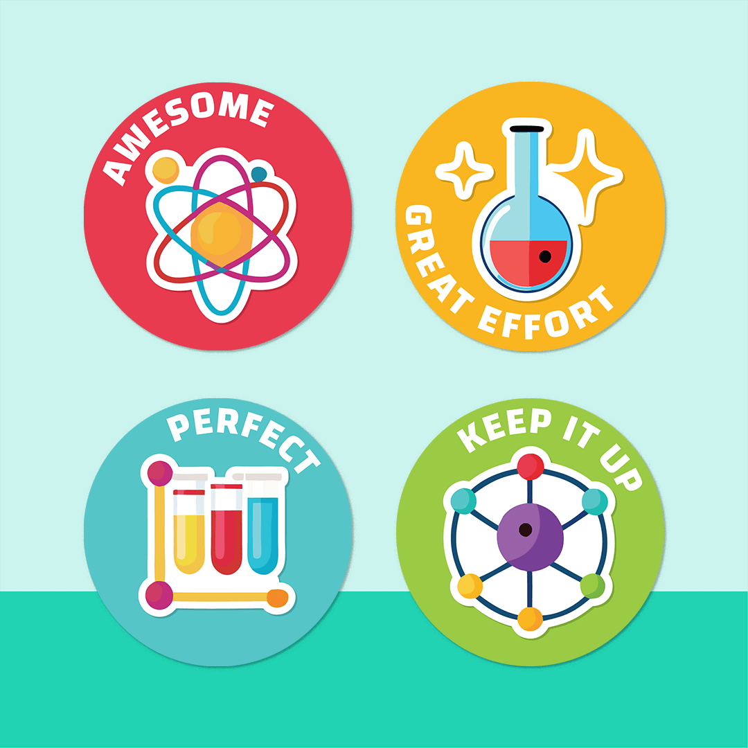 Science - Reward Stickers 176 pack | Labels4school UK – Labels4School UK