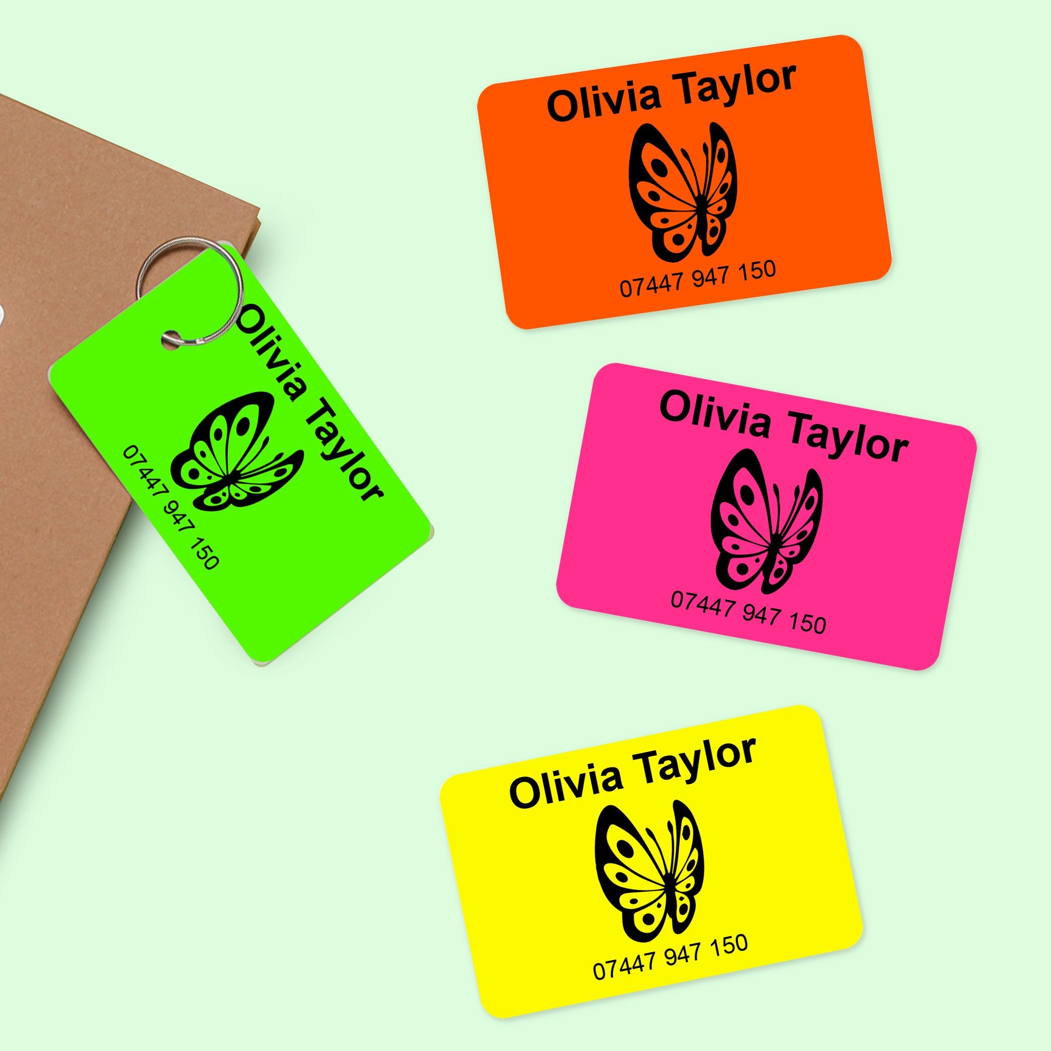 Durable name label bag tags for school and luggage | Labels4school UK ...