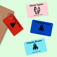 Durable name label bag tags for school and luggage | Labels4school UK ...