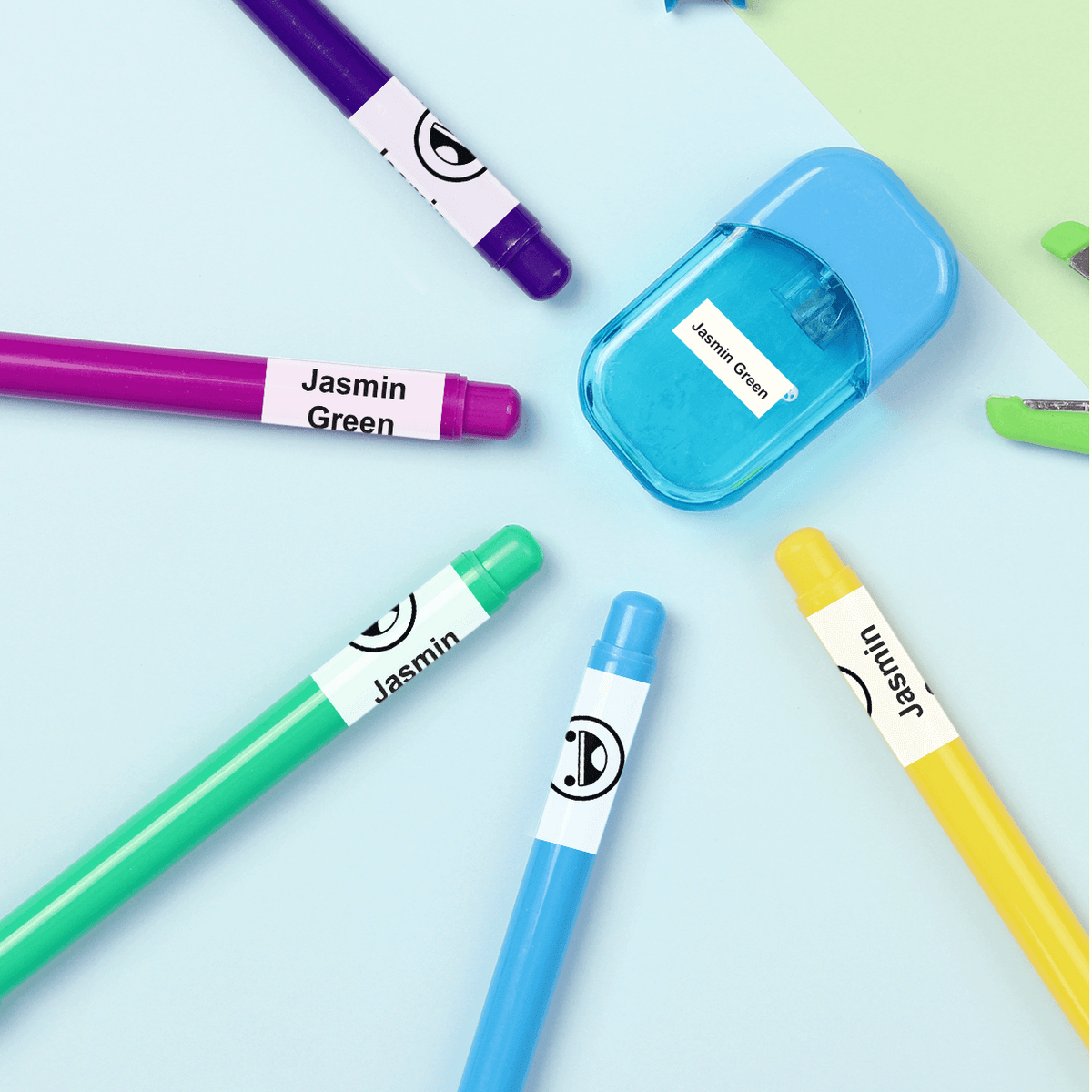 Wrap-Around Pen & Pencil Labels | Self-Laminating & Waterproof ...