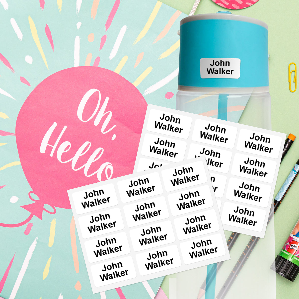 The Starter Pack | 170 Personalised Name Labels | Labels4School ...